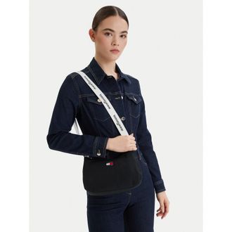 Tommy Jeans Handtasche Tommy Jeans Tjw Ess Daily Shoulder Bag AW0AW18463 Schwarz