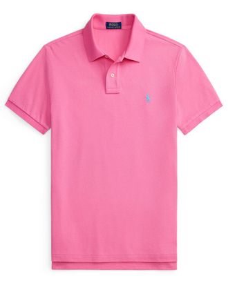 Ralph Lauren Piqu&eacute;-Poloshirt mit Logo-Stickerei, Custom Slim Fit in