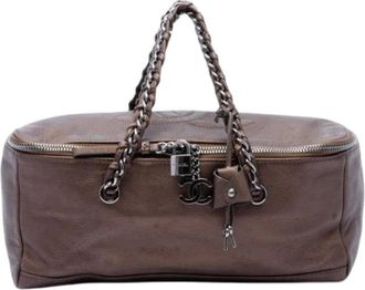 Chanel Sac &agrave; main vintage doccasion - Femme - Pre-owned - Brun - Taille: ONE Size