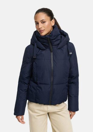 Marikoo Winterjacke Ninikaa kurze Winterjacke mit extra hohem Windschutzkragen