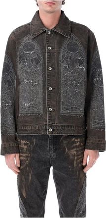 Who Decides War by Ev Bravado Homme, Vestes, Gris, Taille: S Mechanic Trucker Jacket