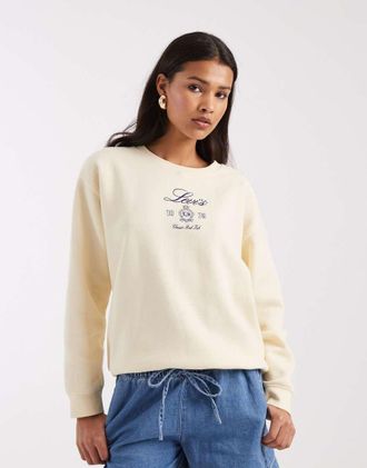 Levi's Sweatshirt in Buttergelb mit Grafikprint