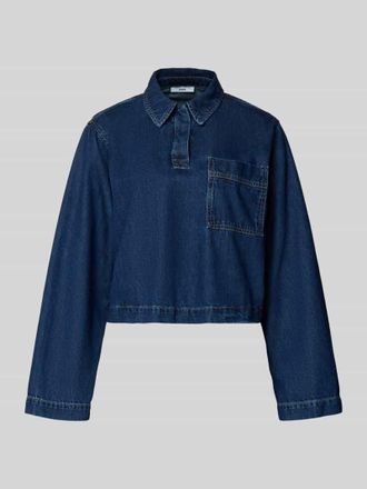 Marc O'Polo Denim Loose Fit Jeansbluse aus reiner Baumwolle