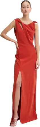 Stine Goya Femme, Robes, Orange, Taille: 36 FR Robe Longue Droite