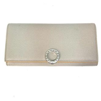 Bulgari Portefeuille en cuir Pre-owned - Femme - Pre-owned - Gris - Taille: ONE Size
