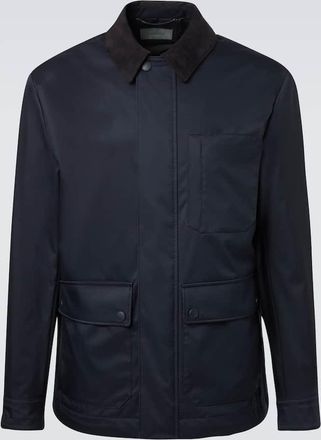 Canali Veste blouson en daim