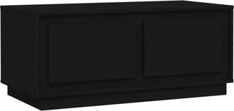 Les Tendances Table basse noir 102x50x44 bois dingénierie