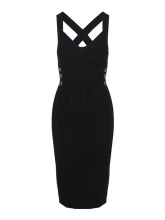 Elisabetta Franchi Robe Au Genou - Noir