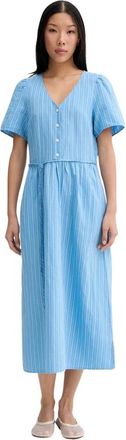 Marc O'Polo Femme, Robes, Bleu, Taille: 38 FR Maxi Robes