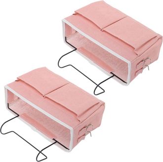 Cabilock 2stücke Hängeaufbewahrungsorganizer Fürs Bett Mit Stofftaschen Kompaktes Aufbewahrungsset Für Schlafsaal Und Schlafzimmer Tragbar Und Vielseitig Einse