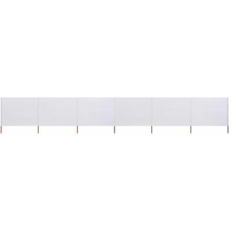 vidaXL 6-teiliges Windschutzgewebe 800 x 120 cm Sandwei&szlig; Vidaxl