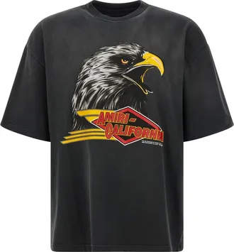 Amiri Homme, Tops, Noir, Taille: M Eagle Oversized Tee