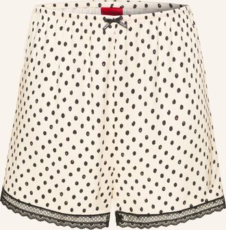 HUGO BOSS Hugo Schlafshorts Polka Dot weiss