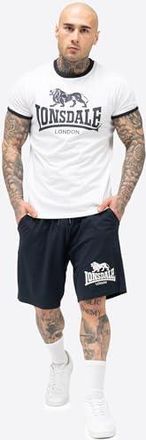 Lonsdale MAIST Ensemble de vêtements, Blanc/Bleu Marine foncé, XXL Mens