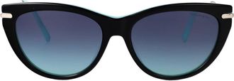 Tiffany & Co. Femme, Accessoires, Noir, Taille: 55 MM Lunettes de soleil oeil de chat Tf4253