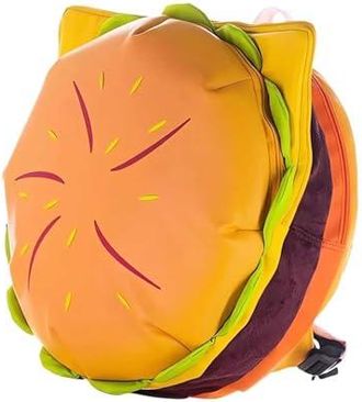 Generic Sacs à hamburger, sac à dos Cheeseburger multi-compartiments, sac à dos amusant jaune CartoonUniverse Hamburger, 1 couleur, taille unique