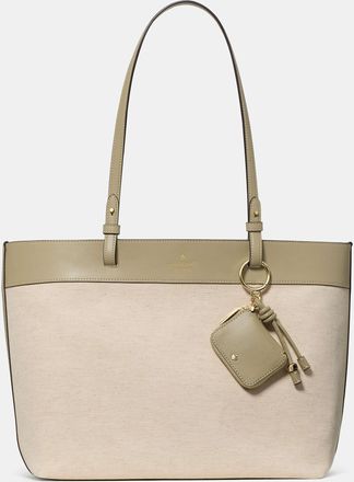 Kate Spade New York Kate Spade Tessa Tote Mit Charm f&uuml;r Frauen in Ulmen Mehrfarbig | Leinwand