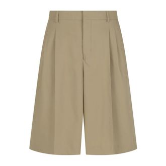 Ami Low Waist Wide Bermuda Shorts mit zwei Bundfalten - - Shorts - Herren - Beige - W38