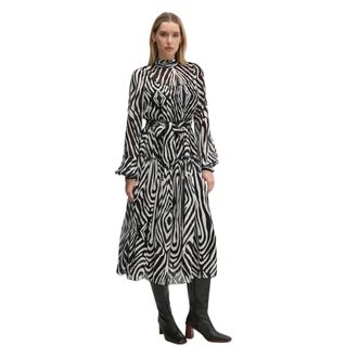 Diane Von F&uuml;rstenberg Kent Midikleid - - Dresses - Damen - Schwarzk - S