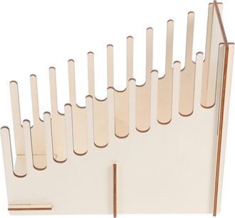 Aboofan Holz Kartenhalter mit Vielseitigen Fächern Natürlicher Holzmaserung Elegantes Design Einfacher Aufbau als Desktop Visitenkartenhalter für Büro Ladenth