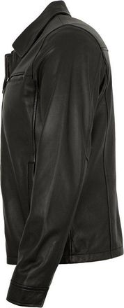 Jilani Lederjacke Leon Jilani - Herren Lederjacke Lammnappa schwarz