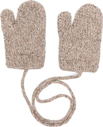 Maison Margiela Shetland Fäustlinge - Braun