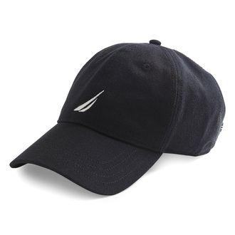 Nautica Herren Classic Logo Adjustable Baseball Cap, True Black, Einheitsgr&ouml;&szlig;e