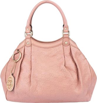 Gucci Crossbody Bags - Gucci Leather GG Monogram Sukey Handbag - Gr. unisize - in Gold - für Damen