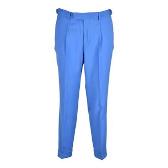 Paoloni Homme, Pantalons, Bleu, Taille: XL Pantalon de costume