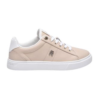 Tommy Hilfiger Essential Elevated Court Sneakers - - Shoes - Damen - Beige - 42 EU