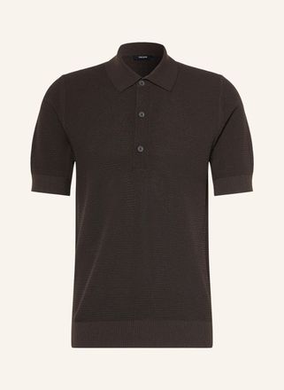Reiss Reiss Strick-Poloshirt Warren braun