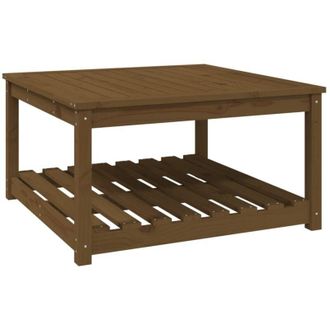vidaXL Gartentisch Honigbraun 82,5x82,5x45 cm Massivholz Kiefer Vidaxl
