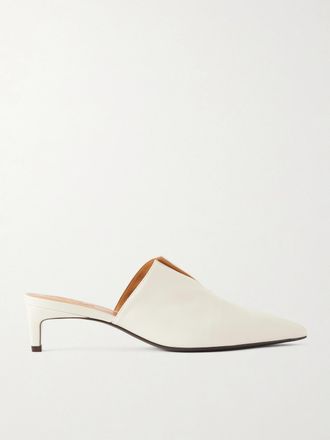 Tod's Mules En Cuir - Blanc