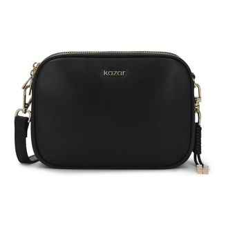 Kazar Leder-Umh&auml;ngetasche mit 3 F&auml;chern - - Bags - Damen - Schwarzk - ONE SIZE