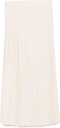 Gentryportofino Femme, Jupes, Beige, Taille: 40 FR Maxi Skirt