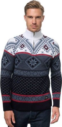 Rusty Neal Strickpullover mit winterlichem Muster