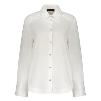 Moorer Eleganz-Hemd mit franz&ouml;sischem Kragen - - Blouses & Shirts - Damen - Wei&szlig; - XS