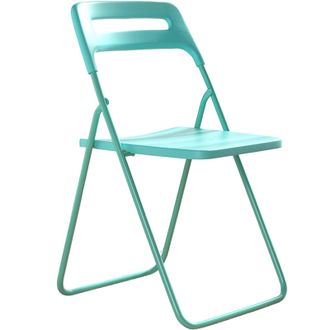 Generic Hocker Klappbar 1.6mm Dickes Stahlrohr Kunststoffmaterial Aus Polypropylen Plastikstuhl Bis 150 Kg Belastbar Regiestuhl f&uuml;r K&uuml;che, Esszimmer, Innen- u