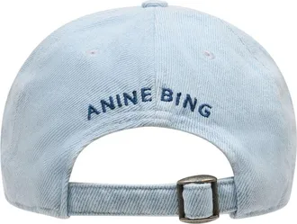 Anine Bing Womens A-12-11959-Whd64 Baseball Cap Blue Cotton