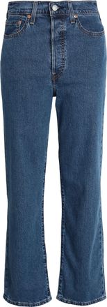 Levi's RIBCAGE STRAIGHT ANKLE DARK INDIGO - FLAT FINISH