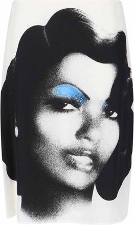Versace Jupe Midi - Blanc