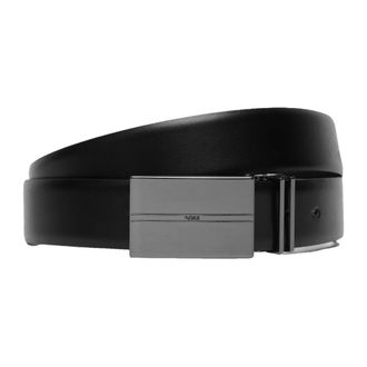 HUGO BOSS Ceinture r&eacute;versible en cuir - Homme - Accessoires - Noir - Taille: ONE Size
