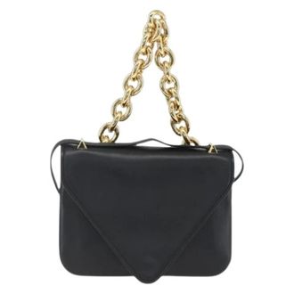 Bottega Veneta Sac bandouli&egrave;re en cuir Pre-owned - Femme - Pre-owned - Noir - Taille: ONE Size