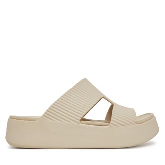 Crocs Pantoletten Crocs Getaway Groove Platform HStrap 210701 Beige