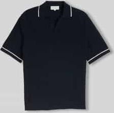 Tom Tailor Regular Fit Poloshirt aus reiner Baumwolle in Strickoptik