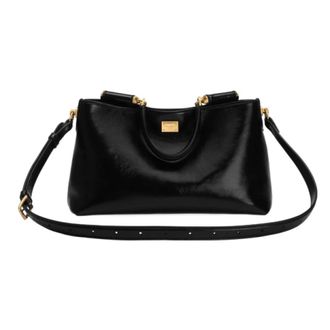 Dolce & Gabbana Vittoria Handtasche aus Kalbsleder - - Bags - Damen - Schwarzk - ONE SIZE
