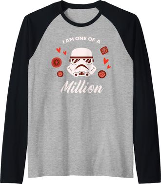 Star Wars Valentines Day Stormtrooper I am One of a Million Raglan