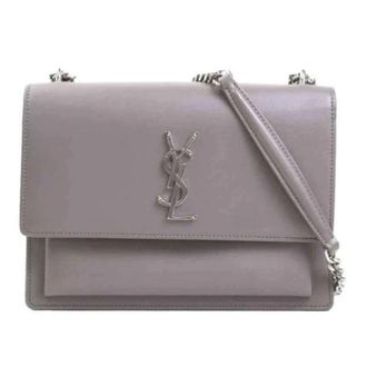 Saint Laurent Pre-owned Cuir sacs-ports-paule - Femme - Pre-owned - Gris - Taille: ONE Size