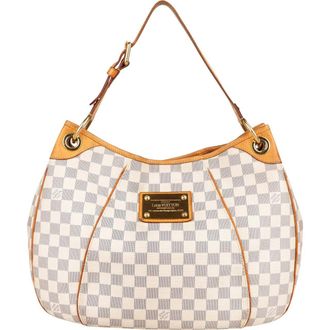 Louis Vuitton Crossbody Bags - Louis Vuitton Damier Azur Monogram Galliera PM Han - Gr. unisize - in Beige - f&uuml;r Damen