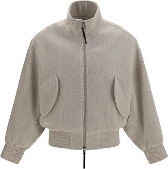 Jacquemus Le Bomber Losange Jacke - - Jackets - Damen - Wei&szlig; - XL